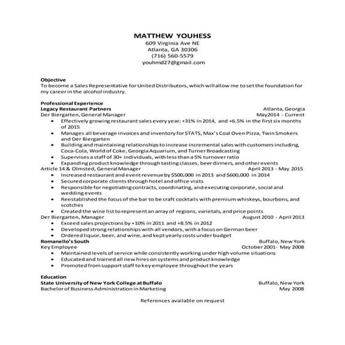 Matt Mcdermott CV | PDF