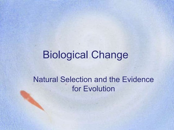 biological and cultural evolution | PPTX | Geology | Science
