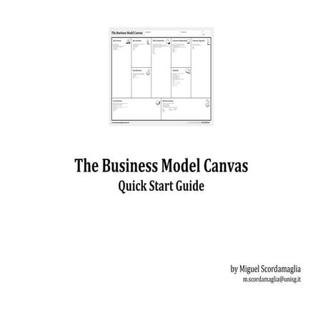 Business Model Canvas: Quick Start Guide | PDF