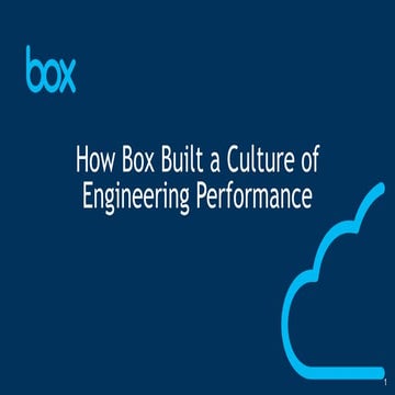 How Box Built a Culture of Engineering Performance | PPT
