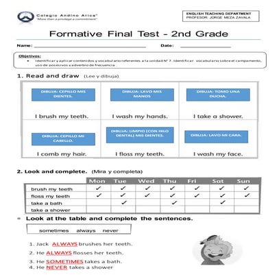 2 básico formative test final | PDF