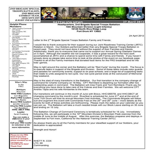 2 bstb newsletter apr2012 | PDF | Defense Industry | Industries