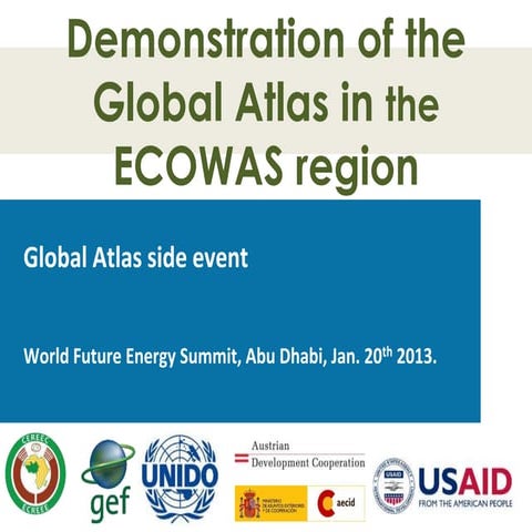 Demonstration of the Global Atlas in the ECOWAS region. | PDF ...