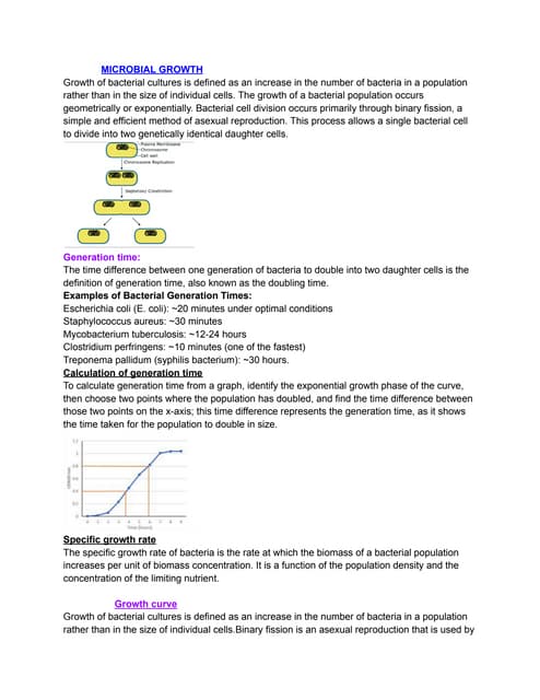 Bacterial growth : Diauxic growth,Synchronous growth and continuous ...