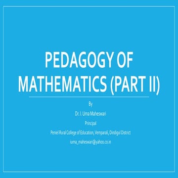 2c. Pedagogy Of Mathematics (part Ii) - Real Numbers (ex 2.3) | Ppt