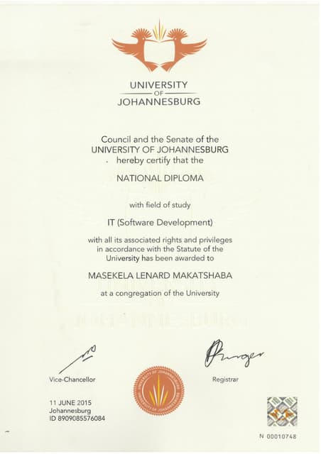 NOSA certificates | PDF