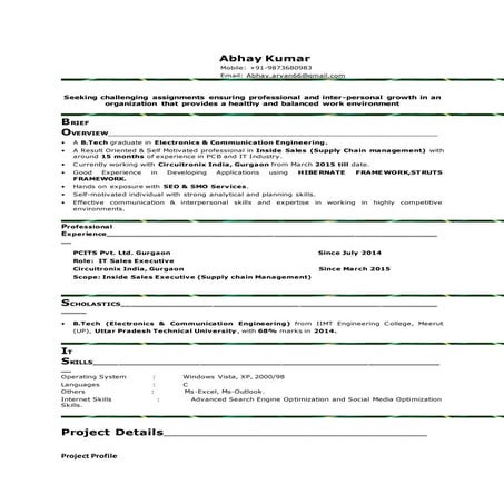 Abhay Resume | DOCX