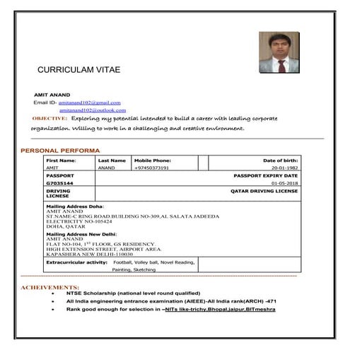 amit CV | PDF