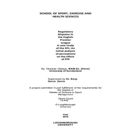 EPL case study | PDF