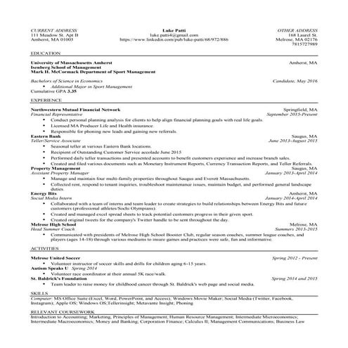 Luke Patti's Resume pdf | PDF