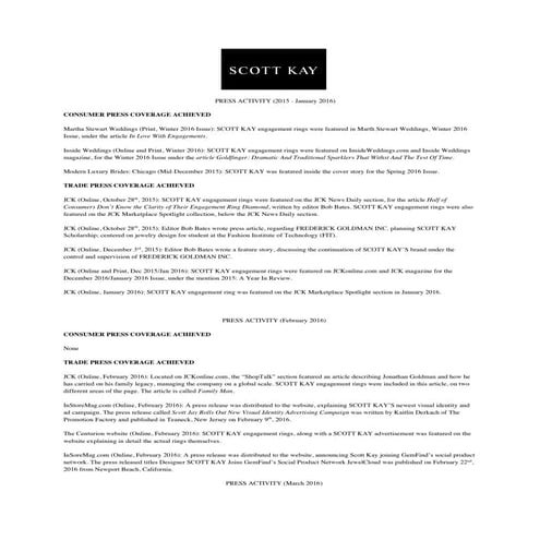 SCOTT KAY PRESS ACTIVITY | PDF