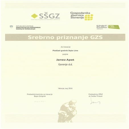 srebrno priznanje GZS | PDF