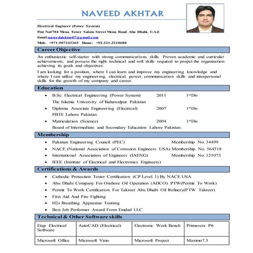 Electrical Engineer CV | PDF