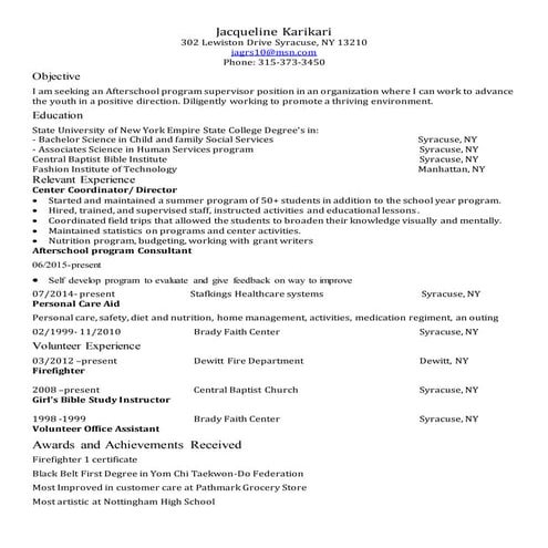 o JK. new resume | PDF