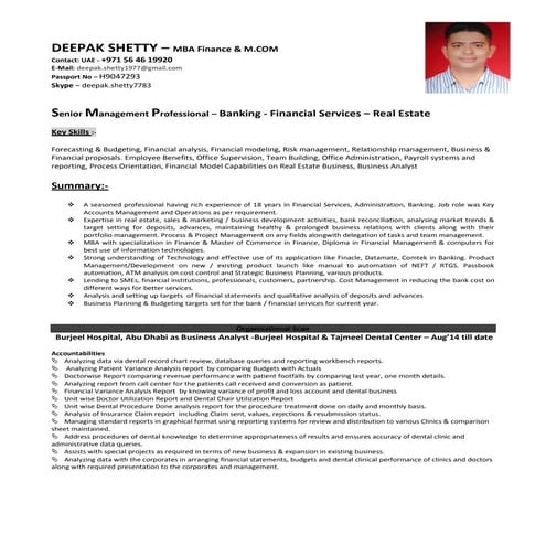 CV_Deepak Shetty | PDF