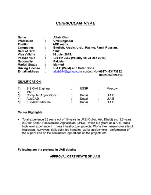 Quantity Surveyor CV | DOC