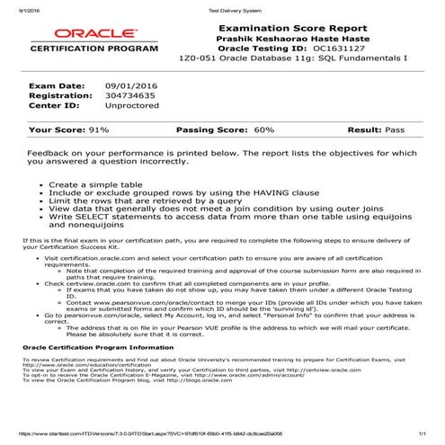 SQL Fundamental result (2) | PDF