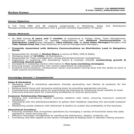 Mukesh Chawla Resume | DOC