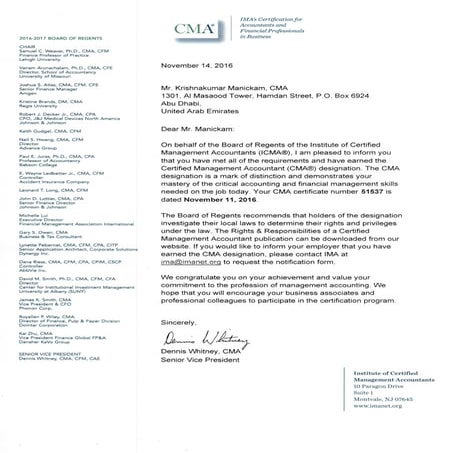 cma letter | PDF