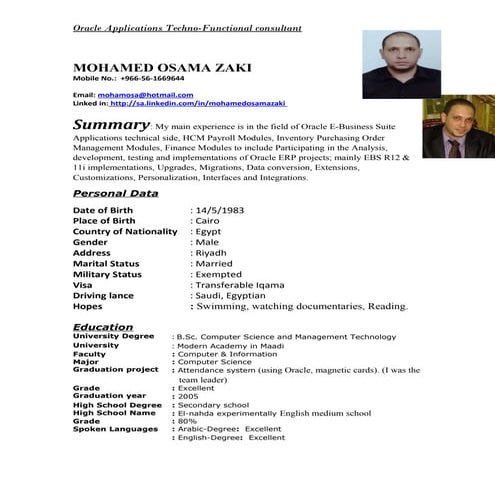 mohamed Osama CV 19sep2016 | PDF