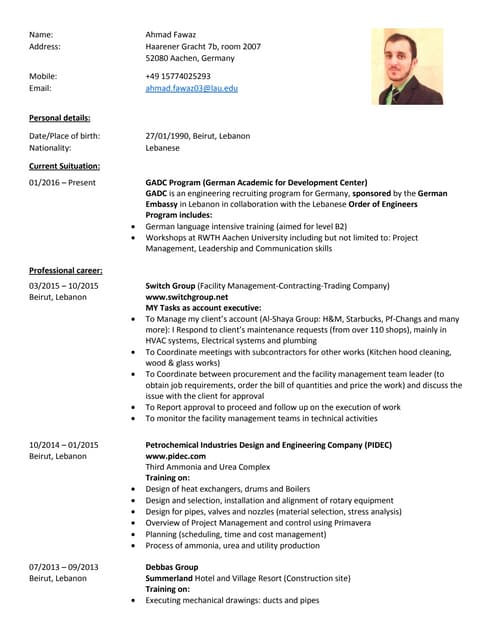 Amal Sayah CV | PDF
