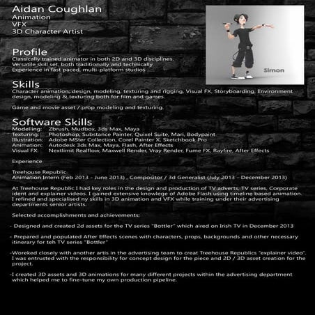 Aidan Coughlan CV 2016-compressed | PDF