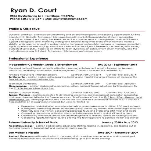Ryan NEW Resume | PDF