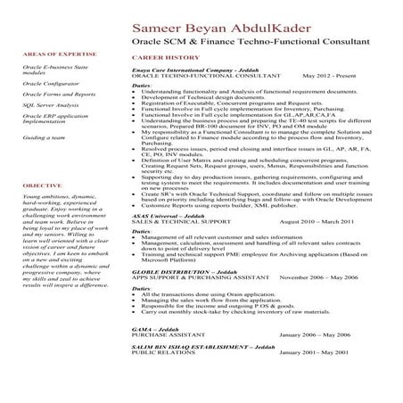 Sameer CV | PDF | Business | Business and Finance