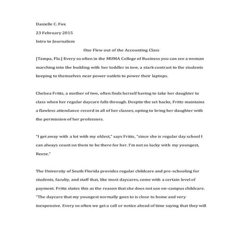 Human Interest Story | DOCX