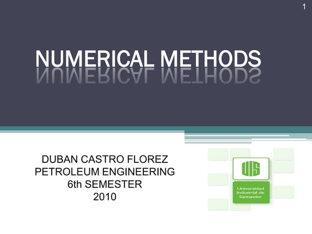 2 Capitulo Metodos Numericos Ppt