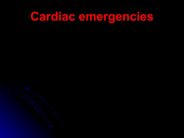2 Cardiac Emergencies Ppt