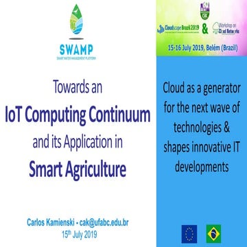 Towards an IoT Computing Continuum and its Application in Smart Agriculture | PDF