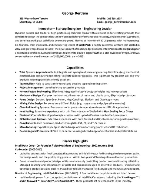 George Bertram presentations