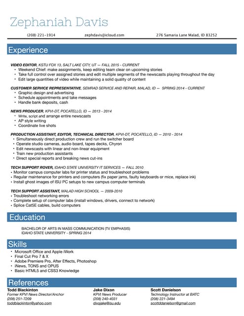 MODIFIED RESUME | PDF