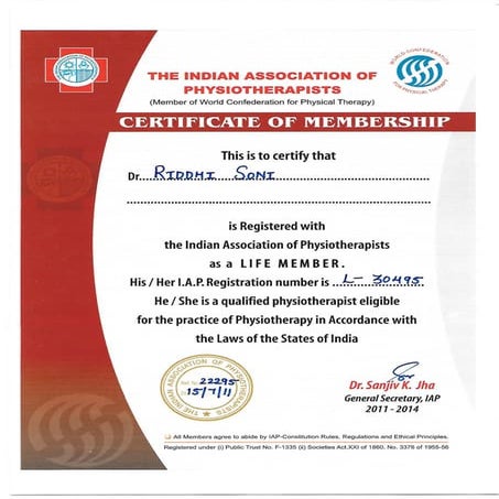 IAP Certificate | PDF