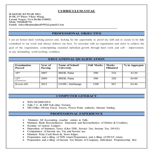 Rakesh resume . | PDF