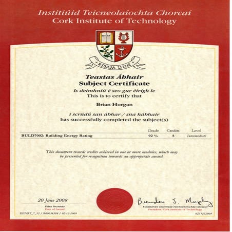 2008 - BER Certificate (a) | PDF