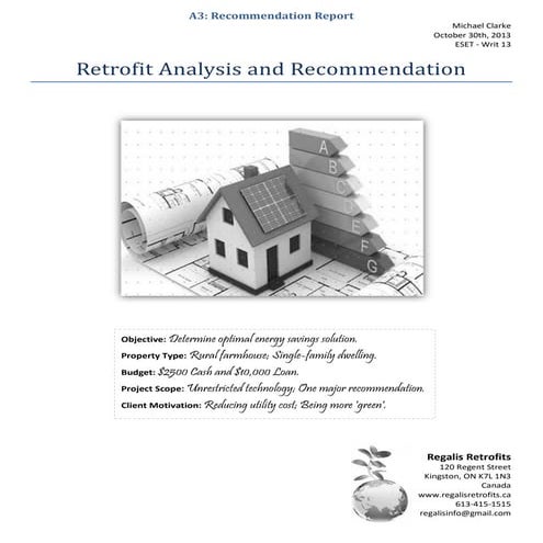 Retrofit Analysis and Recommendation Report | PDF