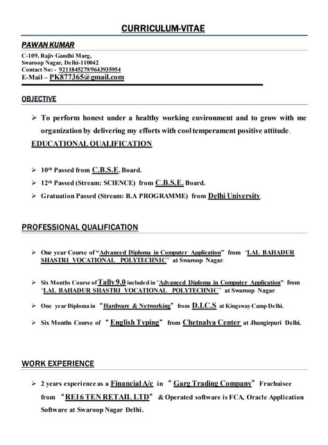 NOOR_Exprnc ITI Resume | DOC | Careers