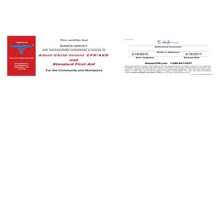 cpr certification | PDF