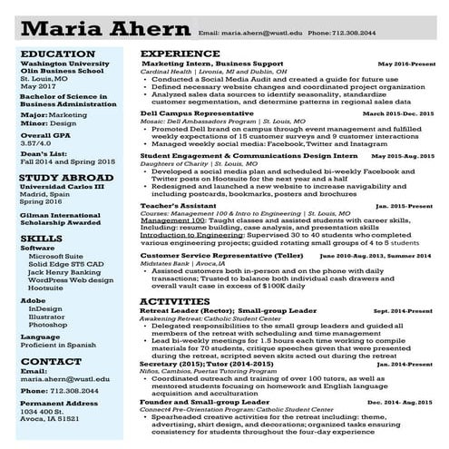Ahern.Maria_Resume | PDF