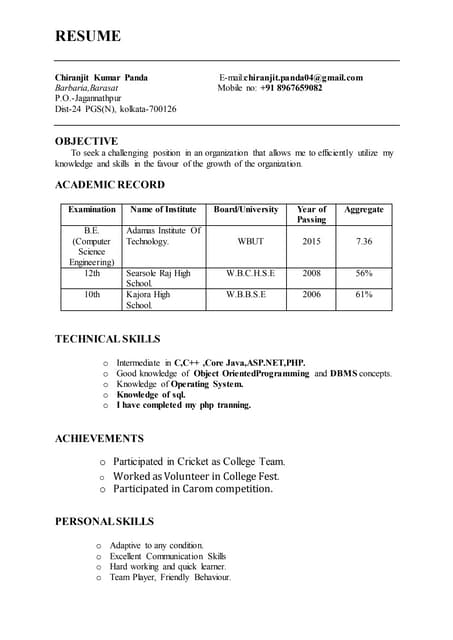 PINTU RESUME | PDF
