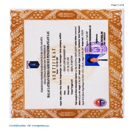 Certificates Of Competency | PDF