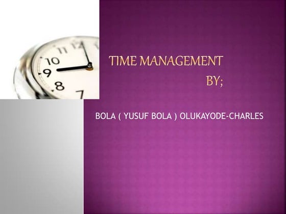 Time Management for Students | PPT