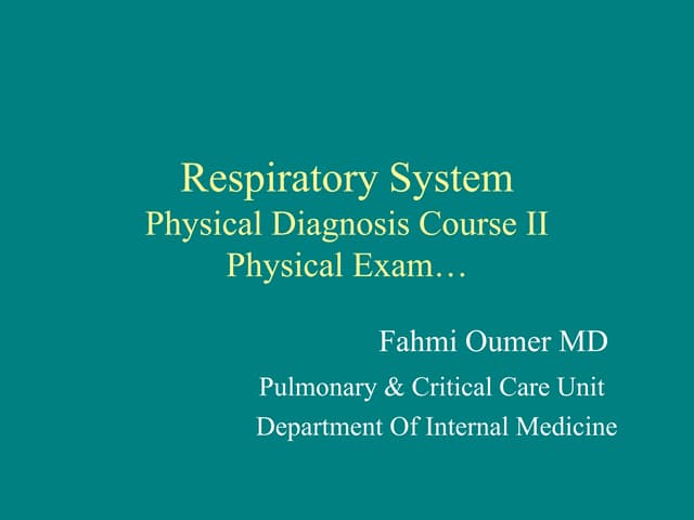 Assessment of Chest Expansion.pptx | Lung and Respiratory Health ...