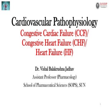 Cardiovascular Pathophysiology- Congestive Cardiac Failure (CCF)/Congestive Heart Failure (CHF ...