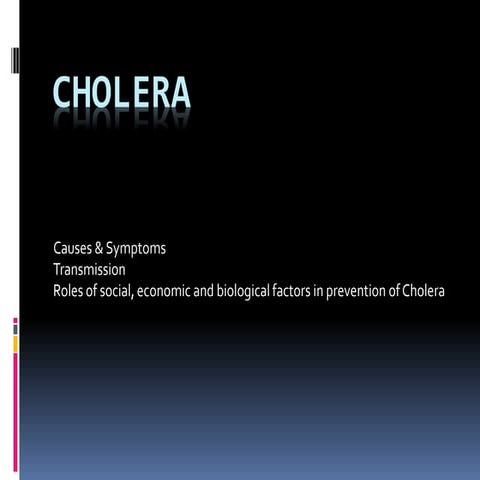 Causes of Cholera
