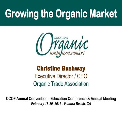 Slow Living Summit 2011 presentation by Christine Bushway | PPTX