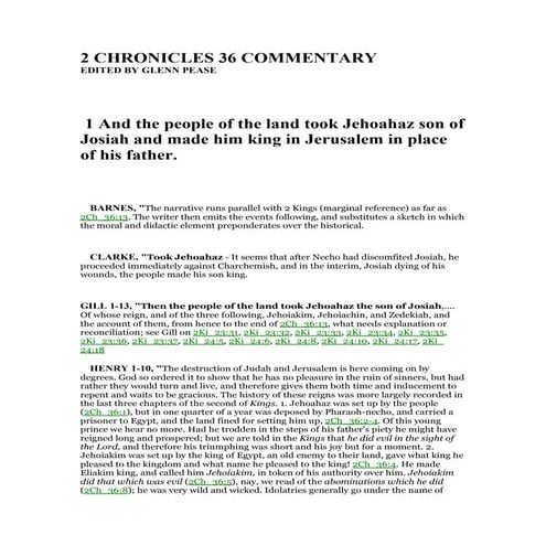 2 chronicles 36 commentary | PDF