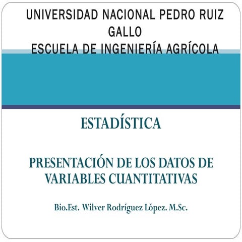 2° clase. presentación de datos | PPT